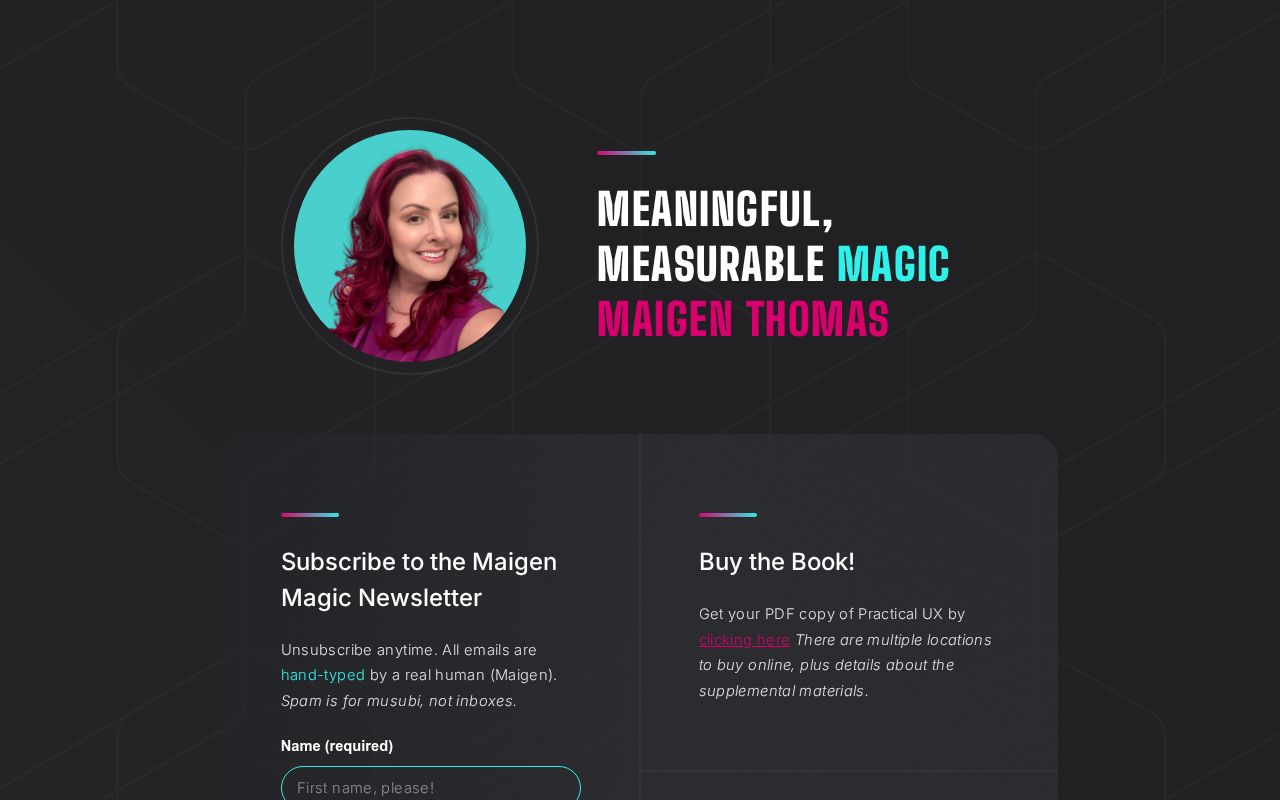 Maigen Thomas - Meaningful, Measurable Magic